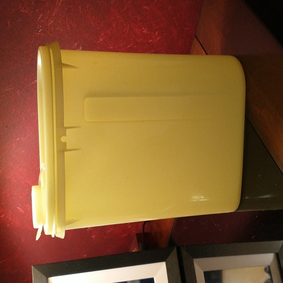 Tupperware | Kitchen | Vintage Tupperware Lemon Yellow Slim Store N ...